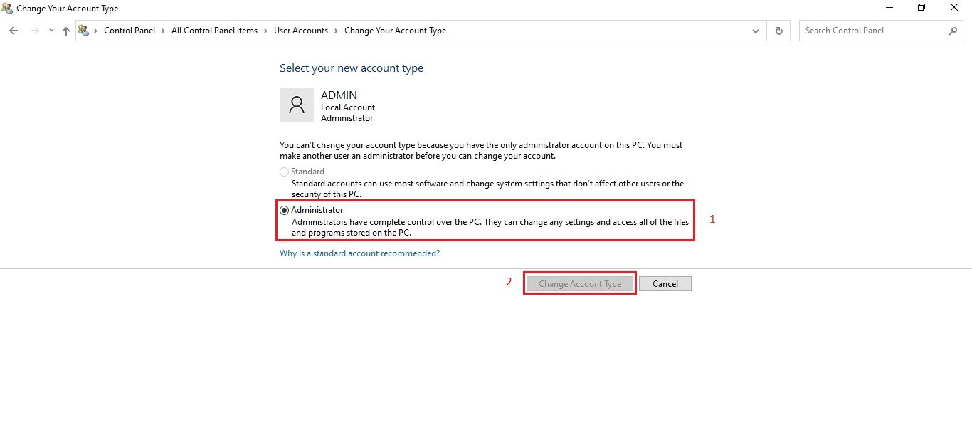 Sửa Lỗi Access Is Denied Trong Windows