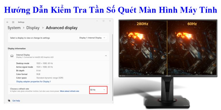 Hướng Dẫn Kiểm Tra Tần Số Quét Màn Hình Máy Tính