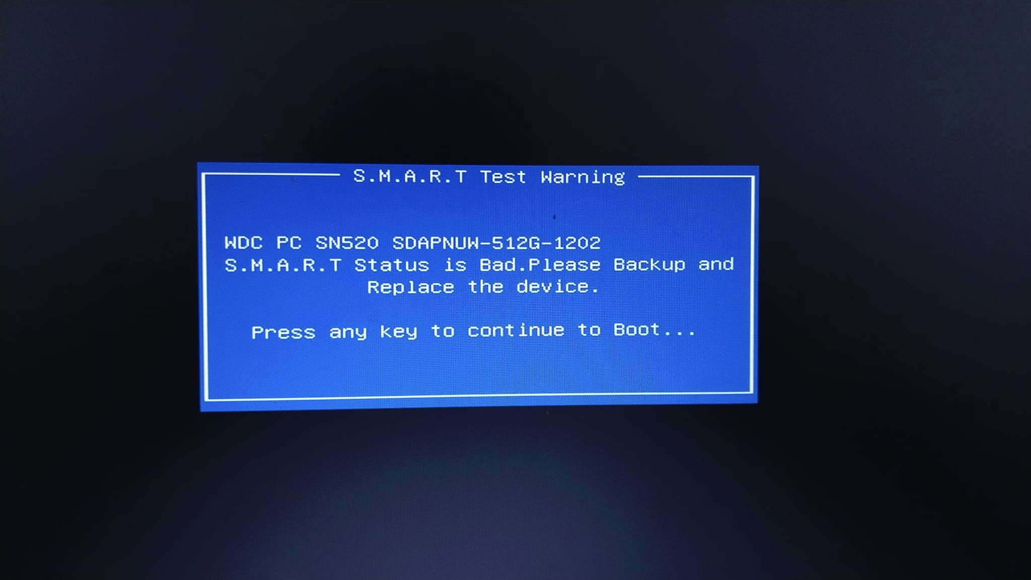 Tìm Hiểu Về Thông Báo SMART Test Warning
