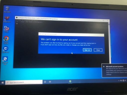 Hướng Dẫn Sửa Lỗi We Can't Sign In To Your Account Trên Windows