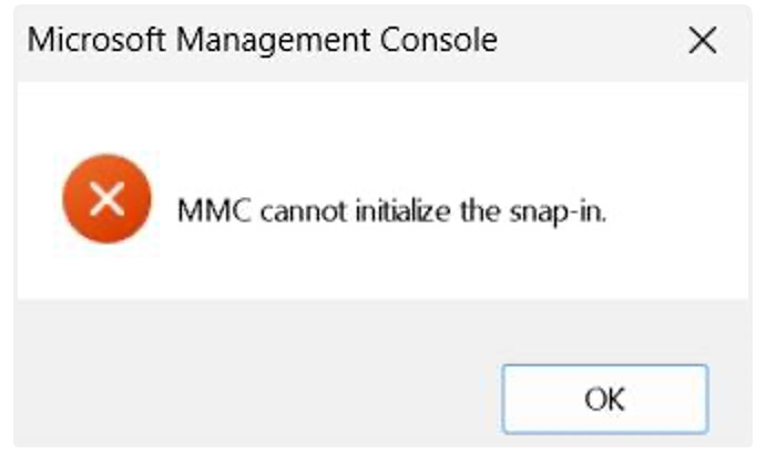 Sửa Lỗi MMC Cannot Initialize The Snap-in Trên Windows