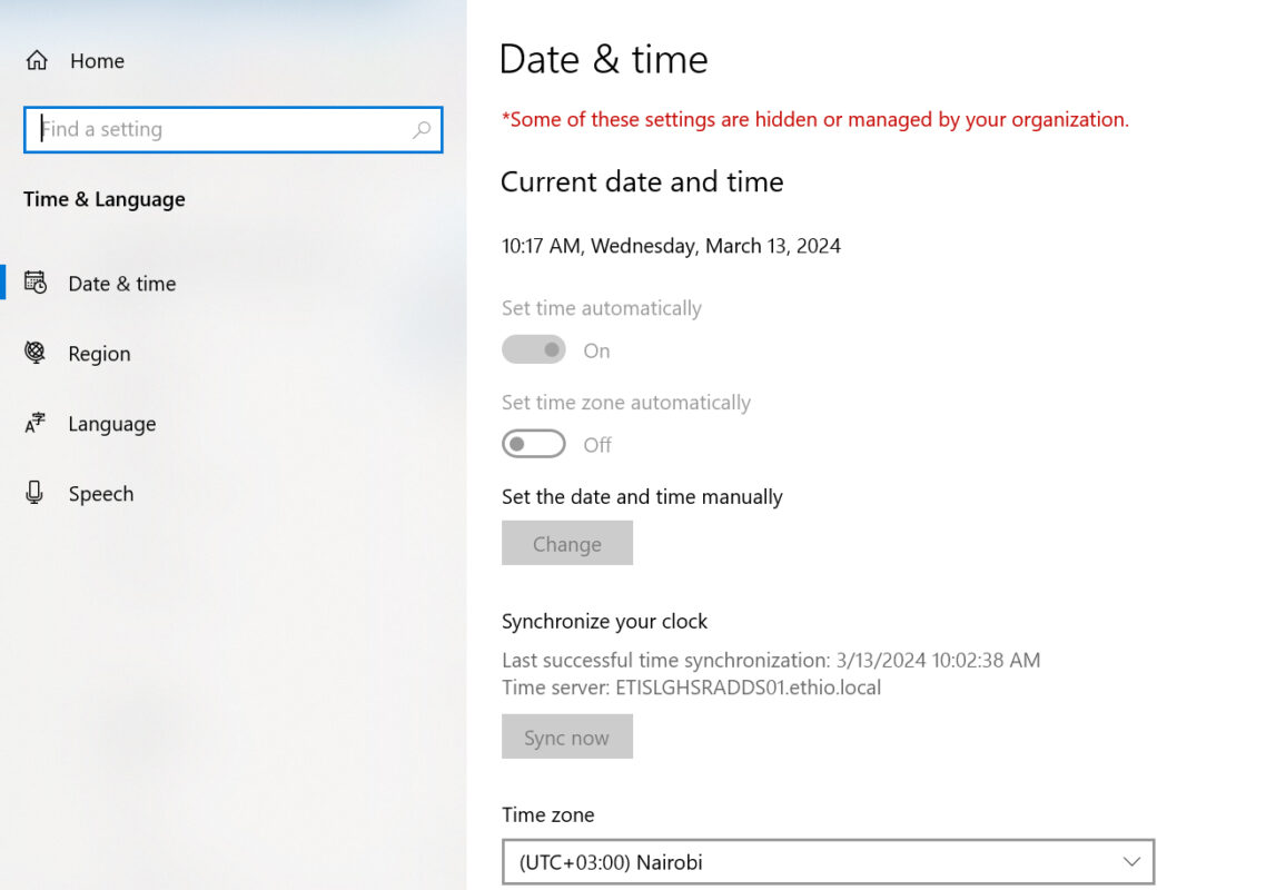 Sửa Lỗi Some Settings Are Hidden Or Managed By Your Organisation
