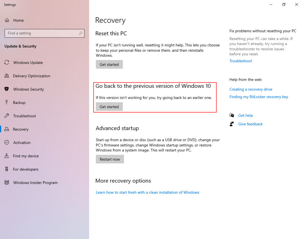 Cách Gỡ Bỏ Bản Update Windows - Roll Back Windows Update