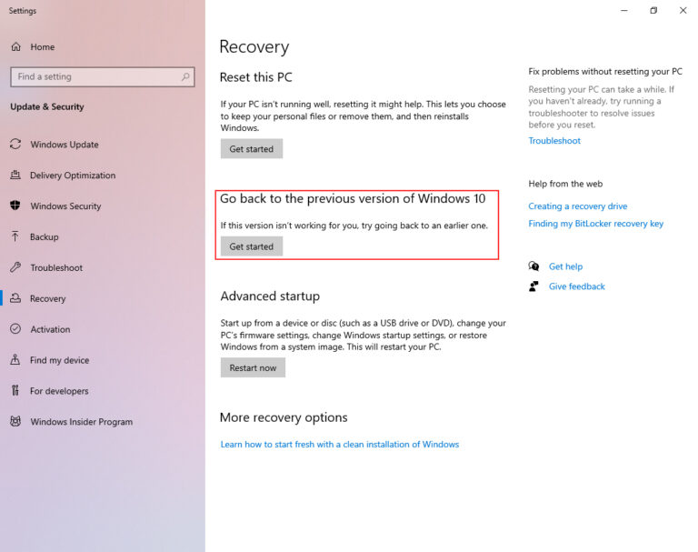 Cách Gỡ Bỏ Bản Update Windows - Roll Back Windows Update