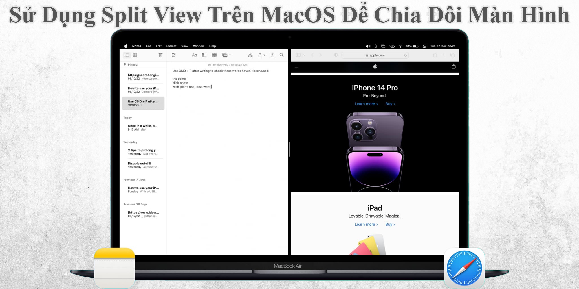 Sử Dụng Split View Trên MacOS Để Chia Đôi Màn Hình